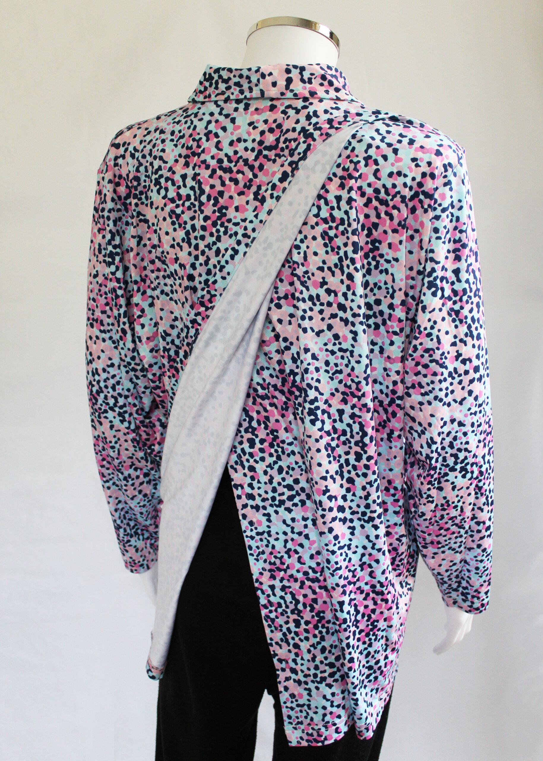 Petal Back Women’s Open Back Long Sleeve Blouse – Adaptawear