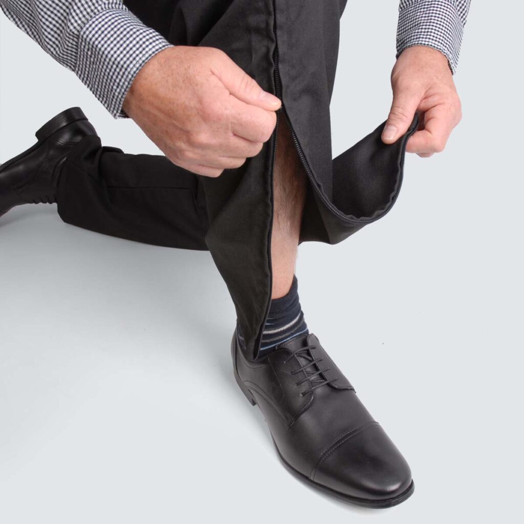 Men’s Formal Trousers with Full Side Zips – Adaptawear