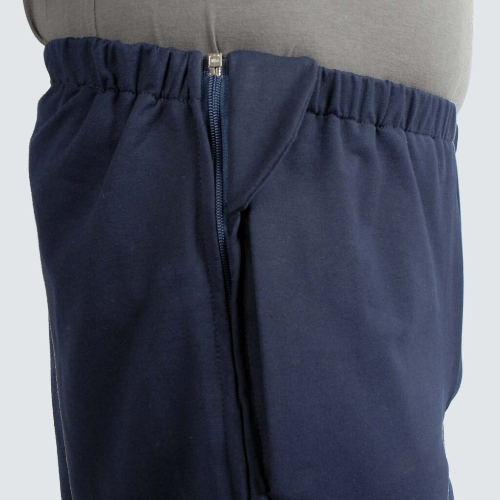 Men’s Tracksuit Bottoms with full side zips – Adaptawear
